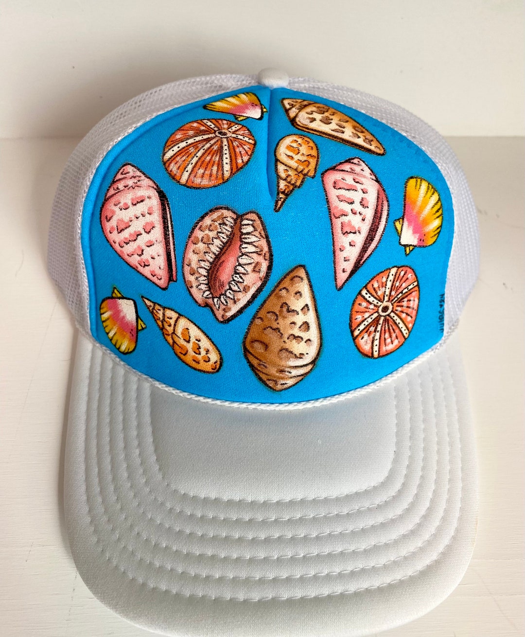Ocean Treasures Hand Painted Trucker Hat Adult Size - Etsy