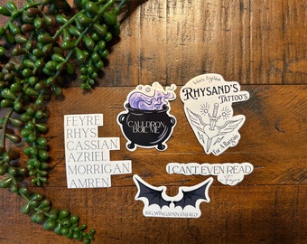 Printable ACOTAR Sticker Bundle / Booklover Sticker Set / Reader ...
