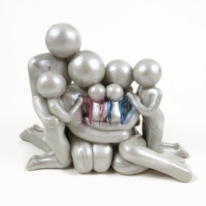 Custom Family Memorial Clay Sculpture: Infant Loss Remembrance Keepsake ...