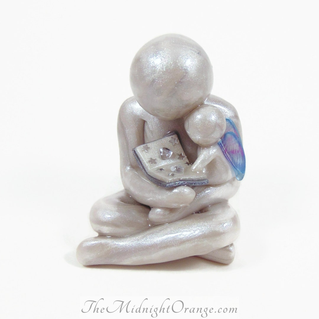 Father and Baby Angel Sculpture: Bereaved Dad Memorial Gift - Etsy
