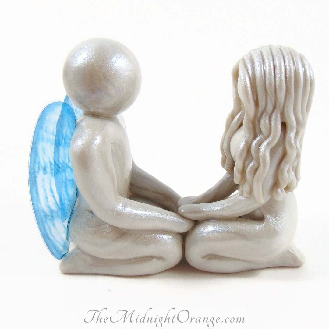 Bereavement Statue for Loss of Loved One - Personalized Clay Sculpture ...