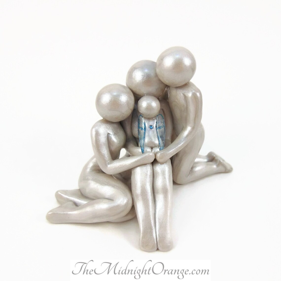 Mother of Three Memorial Sculpture - Love Legacy Gift - Add Additional ...