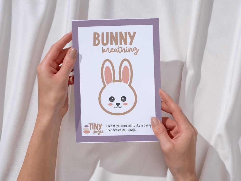 Mindfulness Breathing Cards for Kids, Finger Tracing Cards,calming ...