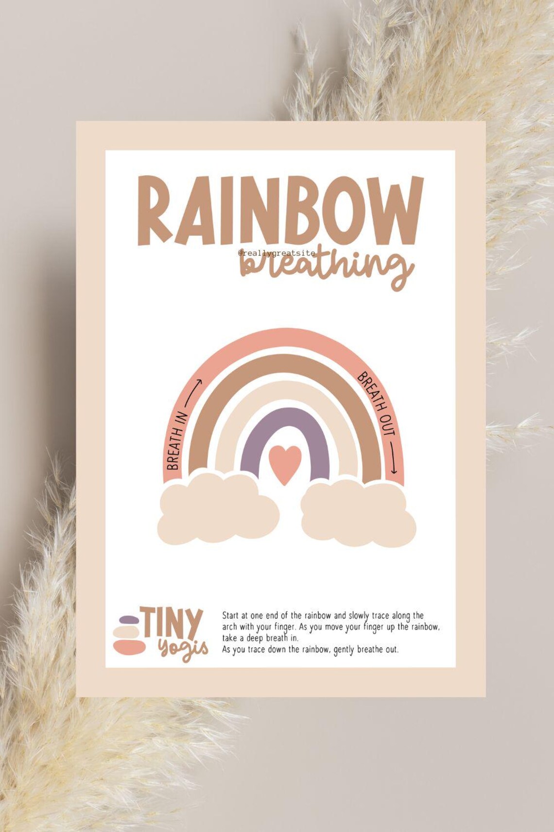 Mindfulness Breathing Cards for Kids, Finger Tracing Cards,calming ...