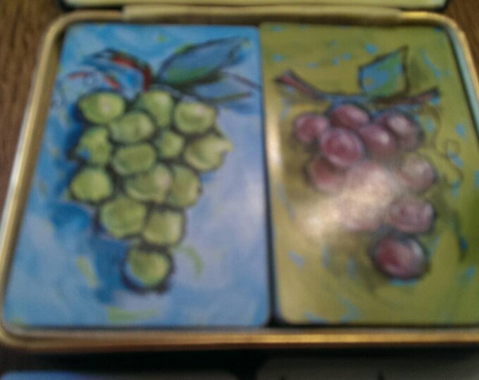 Double Deck of Vintage Kent Grape Cluster Playing Cards in Hard Case - Etsy