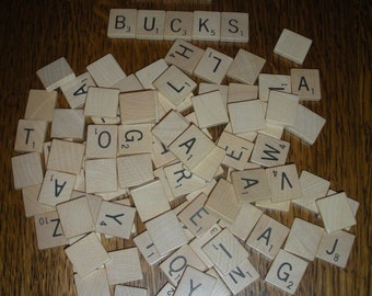 Wooden Scrabble Tiles Letters for Crafts Choose Your Tiles, Scrabble ...