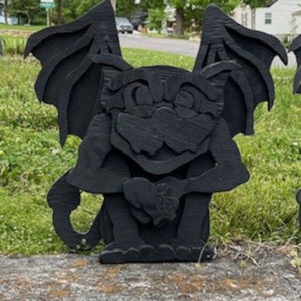 Wooden Gargoyles - Etsy