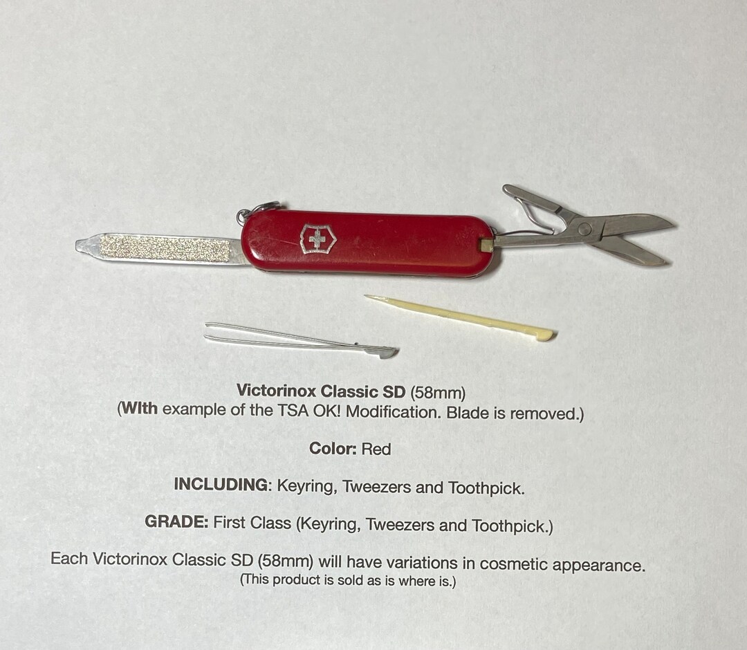 TSA Approved Pocket Knife. Swiss Army Classic SD (58mm). They Can Go ...