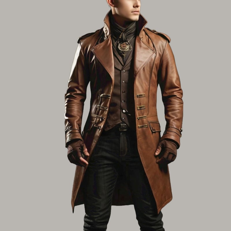 Leather Steam Punk Coats - Etsy