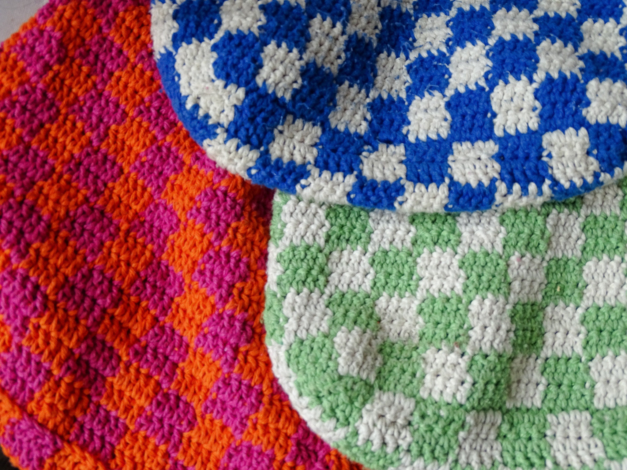 Checkerboard Crochet Bag PATTERN - Etsy