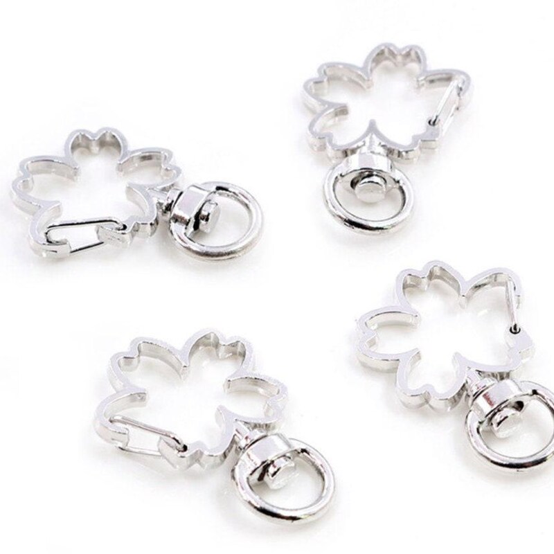 Sakura Keychain Ring - Etsy