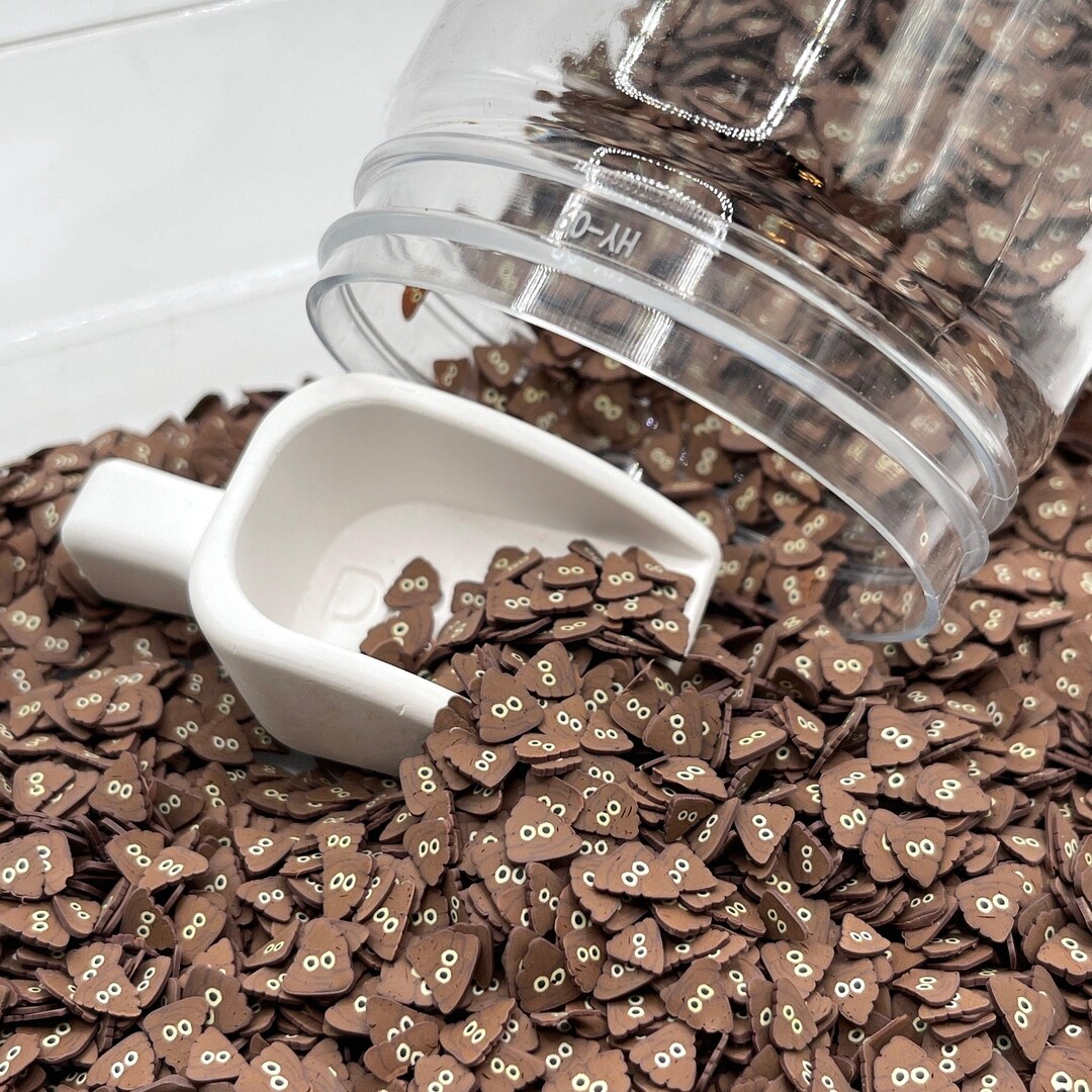 FAKE 5MM Poop Emoji Face Polymer Clay Sprinkle NOT EDIBLE D35-05 - Etsy