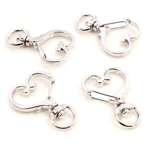 Silver Heart Shaped Key Ring - Etsy
