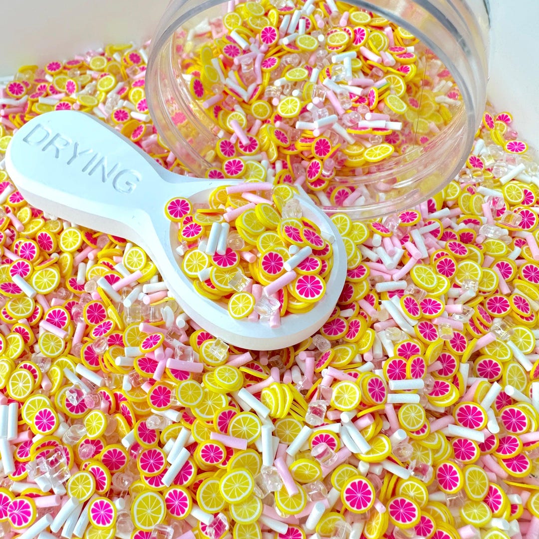 FAKE Lemon Grapefruit Citrus Theme Polymer Clay Sprinkle Mix (NOT ...