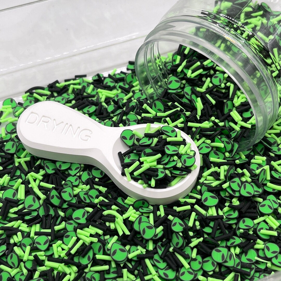 FAKE Green Black Alien Polymer Clay Sprinkle Mix (NOT EDIBLE) D6-36 - Etsy