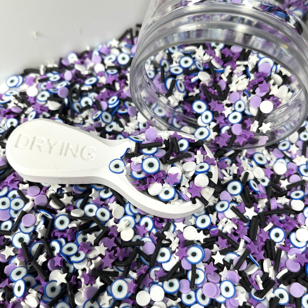 FAKE Blue Evil Eye Star, Halloween Polymer Clay Sprinkle (NOT EDIBLE ...