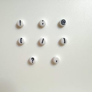 Symbol Pack 2, Uncommon Punctuation Mark Acrylic Beads , - Etsy