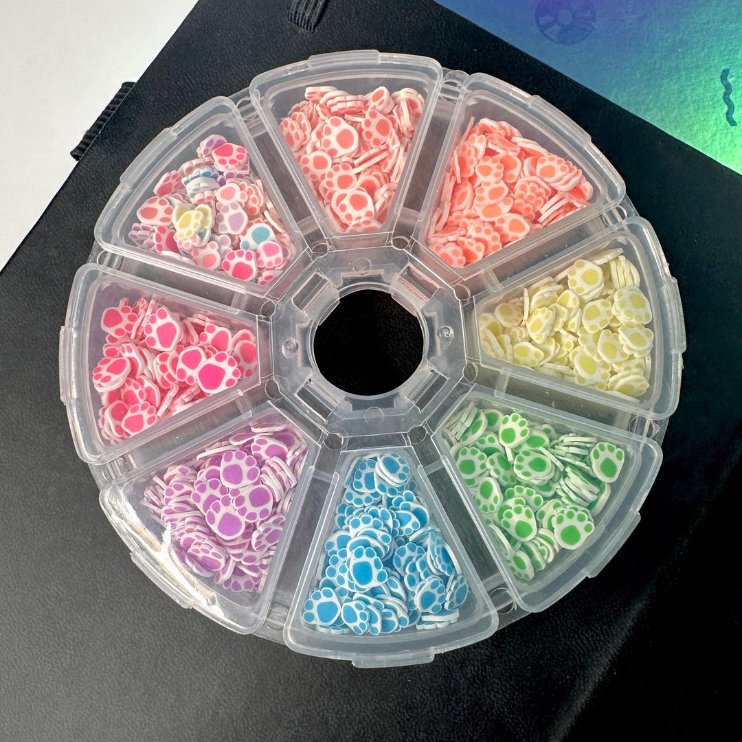 FAKE Rainbow Paws, Animal Themed Polymer Clay Sprinkle Set/box - Etsy