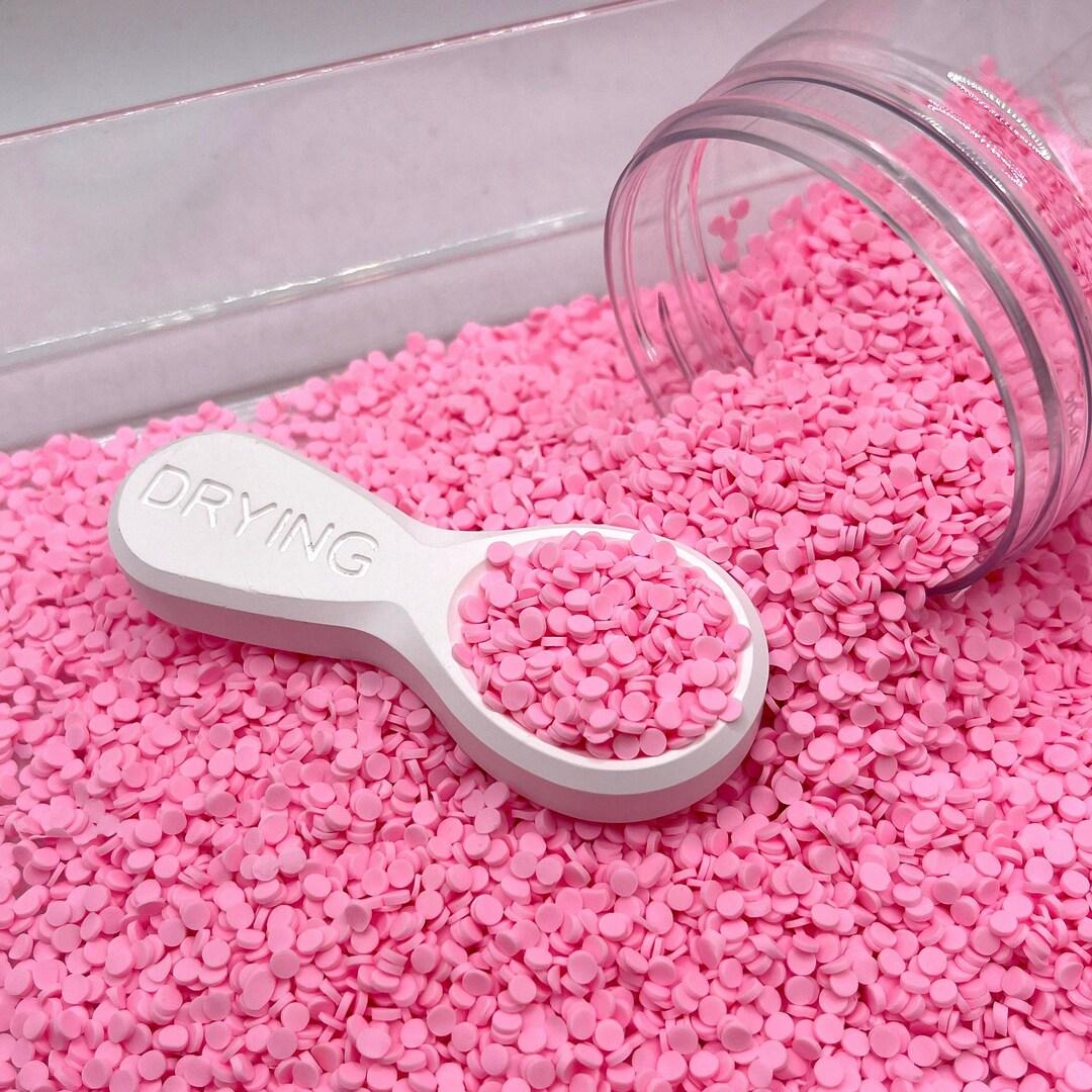 FAKE 3MM Pink Round Circle Disc Polymer Clay Sprinkle (NOT EDIBLE) D17 ...