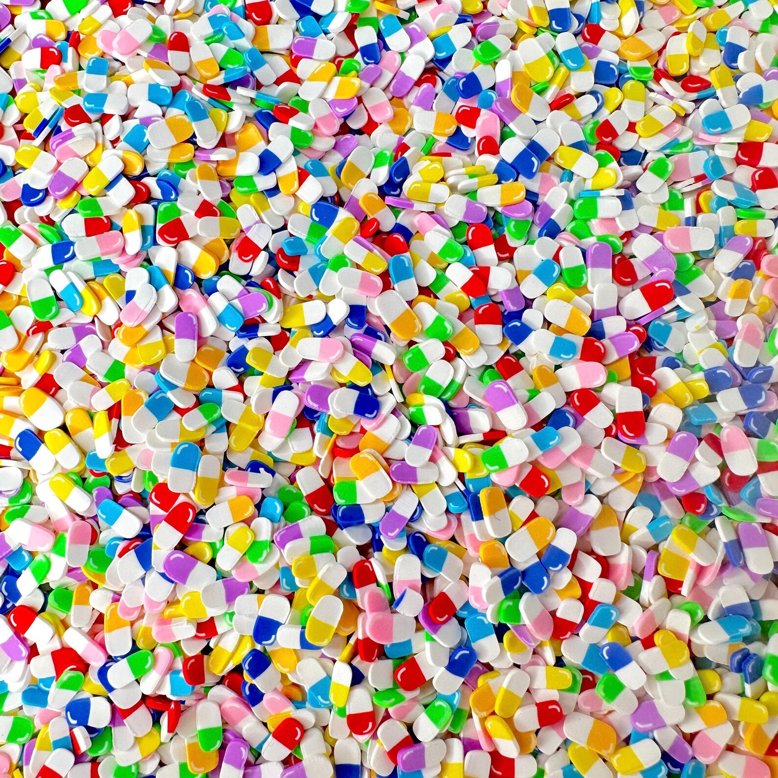 FAKE Mixed Color Pills, Medical Polymer Clay Sprinkle (NOT EDIBLE, 5MM ...