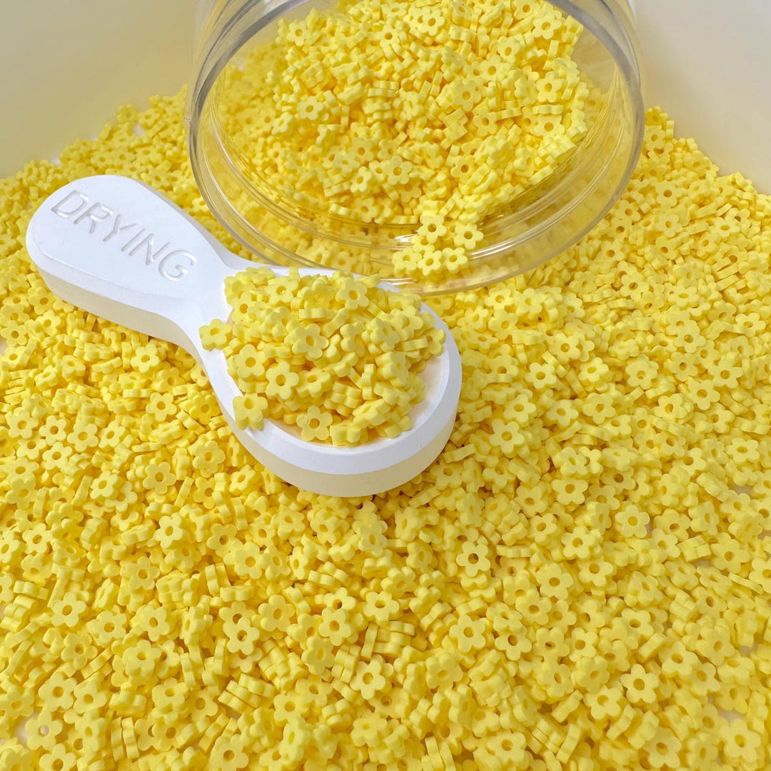 FAKE Yellow Daisy Flower Outline Polymer Clay Sprinkle (NOT EDIBLE) - Etsy