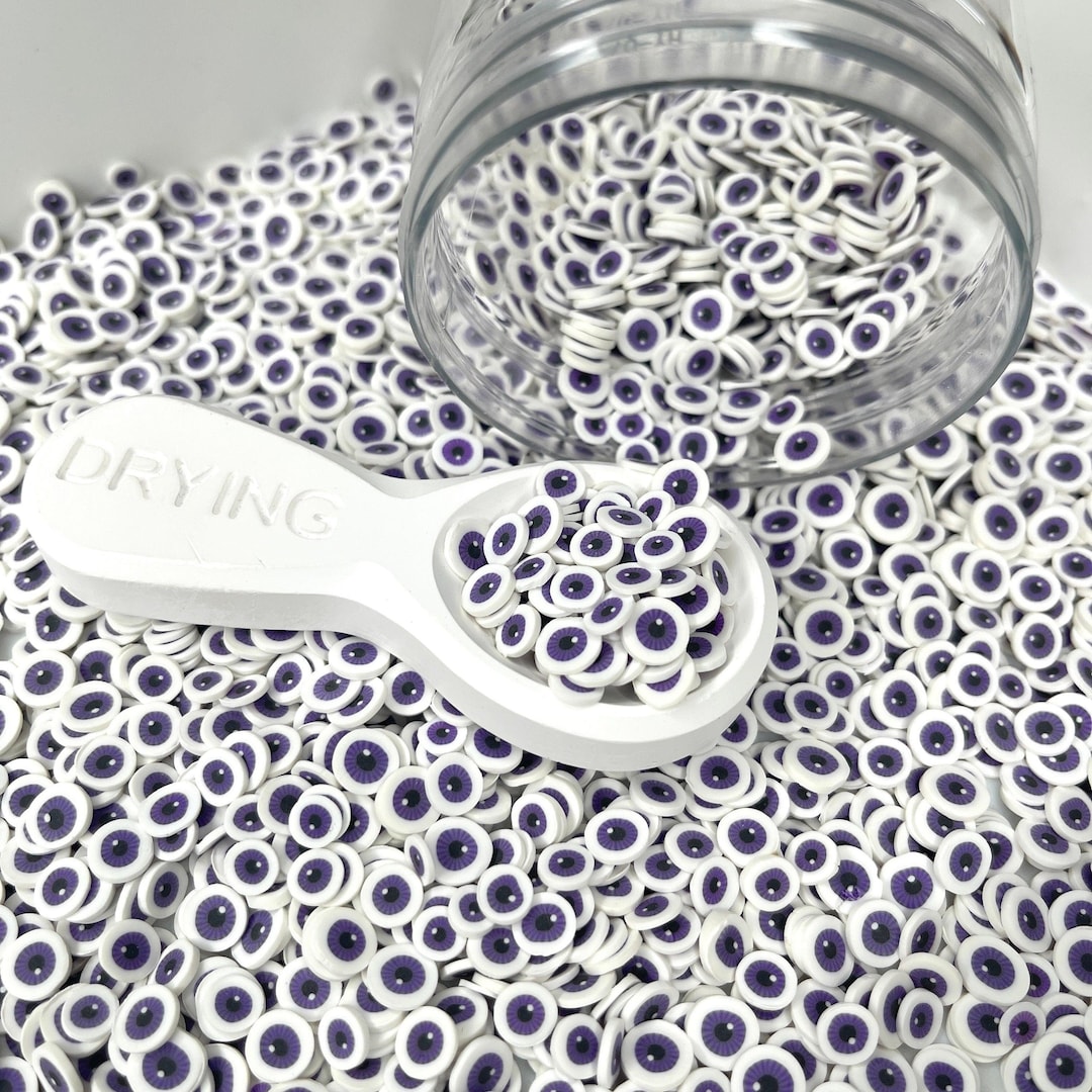 FAKE 5MM Purple Eye, Halloween Polymer Clay Sprinkle (NOT EDIBLE) D46 ...