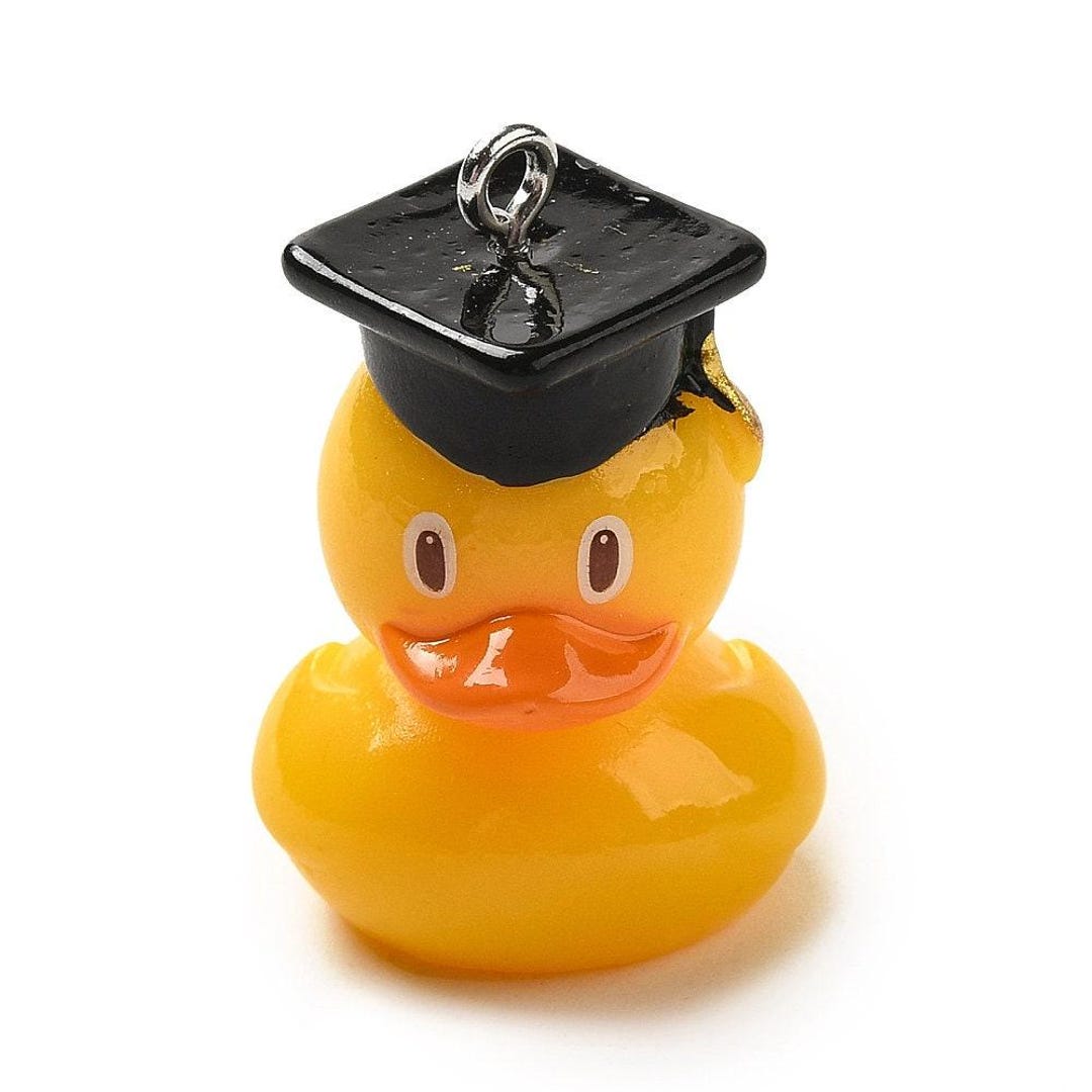 Cute Graduation Yellow Duck Ducky Charms With Eyepin (29MM X 19.5MM) - Etsy