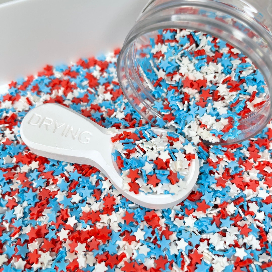 FAKE Star Spangled Banner, Usa Polymer Clay Sprinkle (NOT EDIBLE) D28 ...