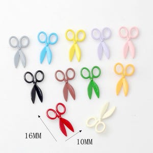 Cute Mini Metal Scissor Themed Charms - Etsy