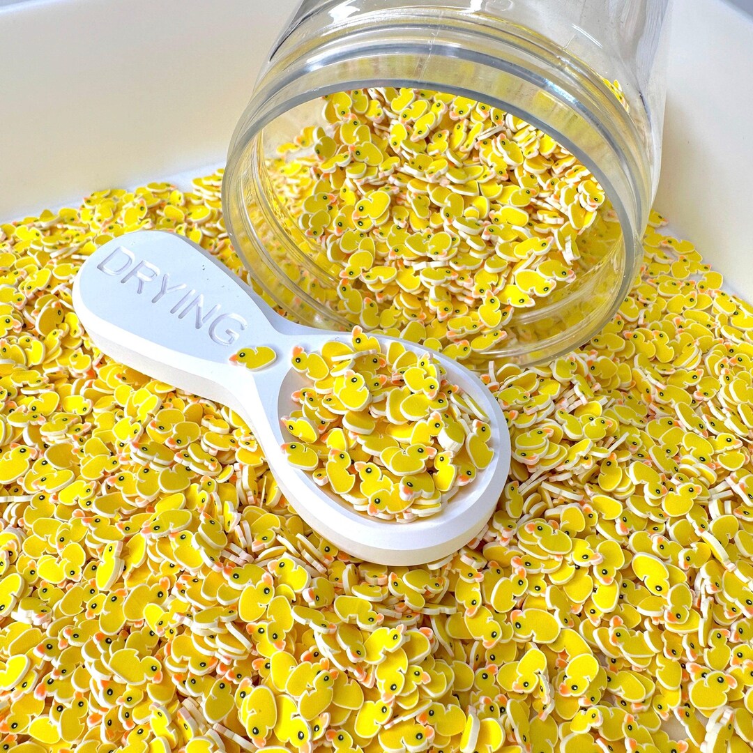 FAKE Yellow Rubber Duck, Animal Polymer Clay Sprinkle NOT EDIBLE,5MM ...