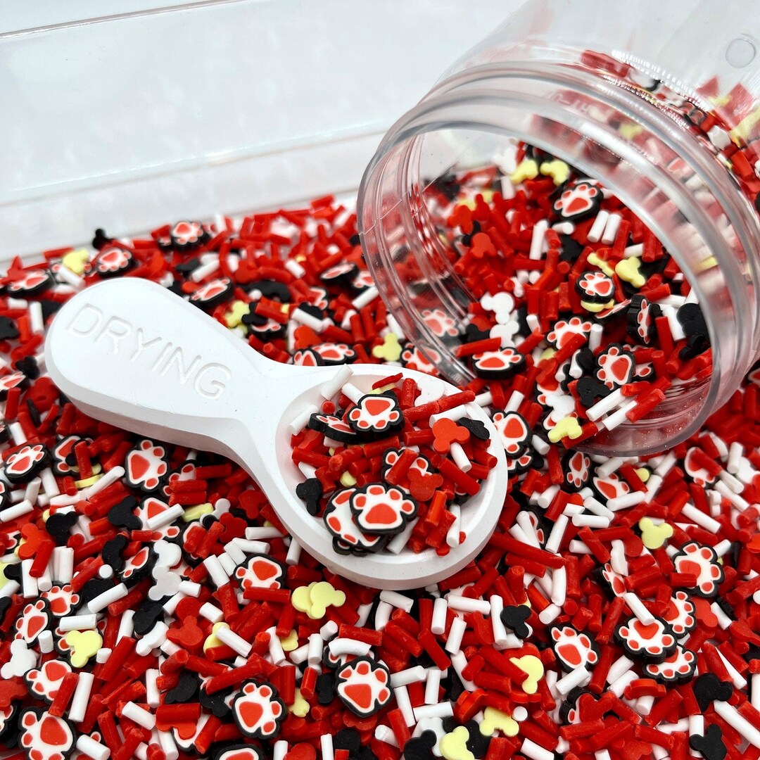 FAKE Red Paw, Animal Polymer Clay Sprinkle Mix (NOT EDIBLE) D15-10 - Etsy