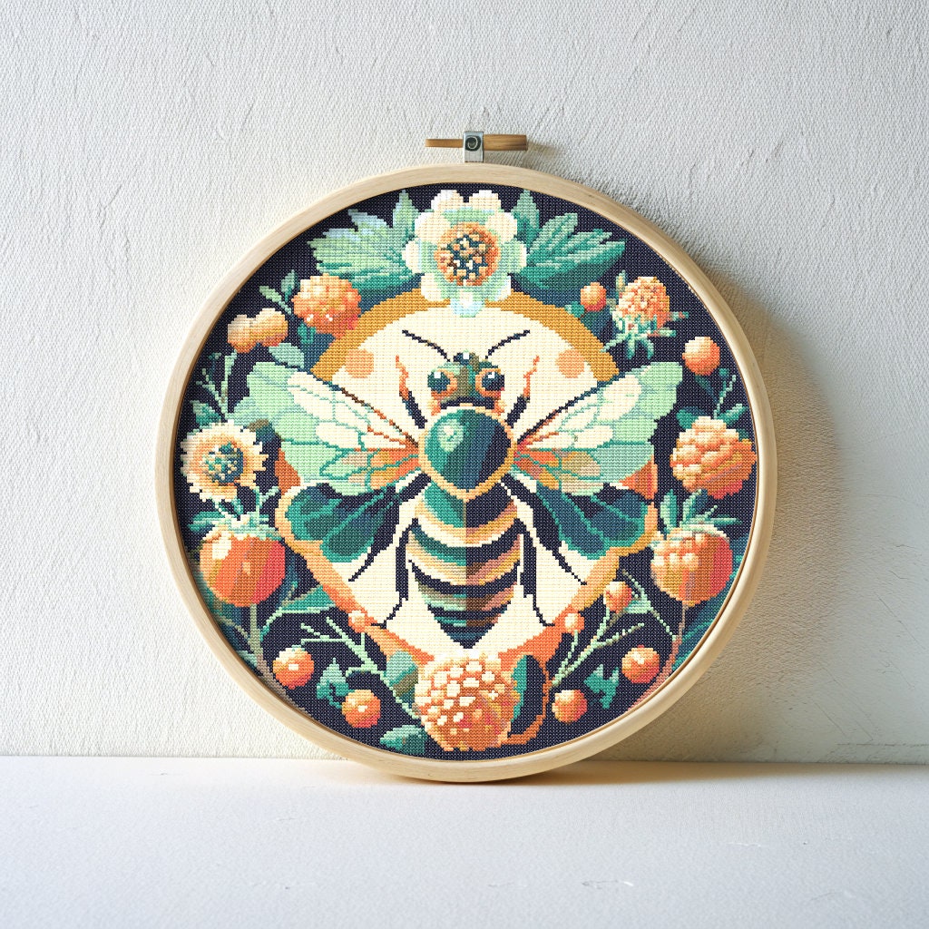 Bee-autiful in the Summer Cross-stitch Pattern - Etsy