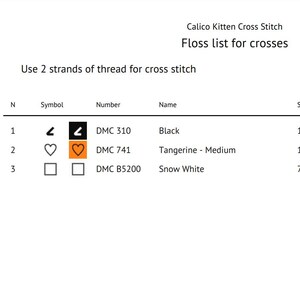 Calico Cat Cross Stitch | Cat Lover Gift Pattern | Beginner Cute Cat ...