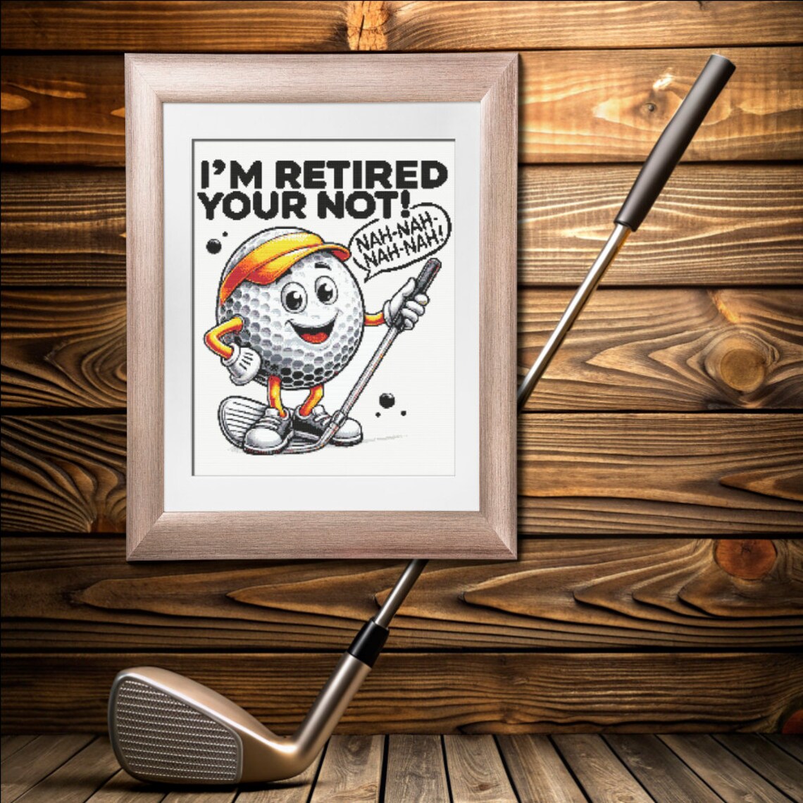 Retired Golf Ball Cross-stitch Pattern - Etsy