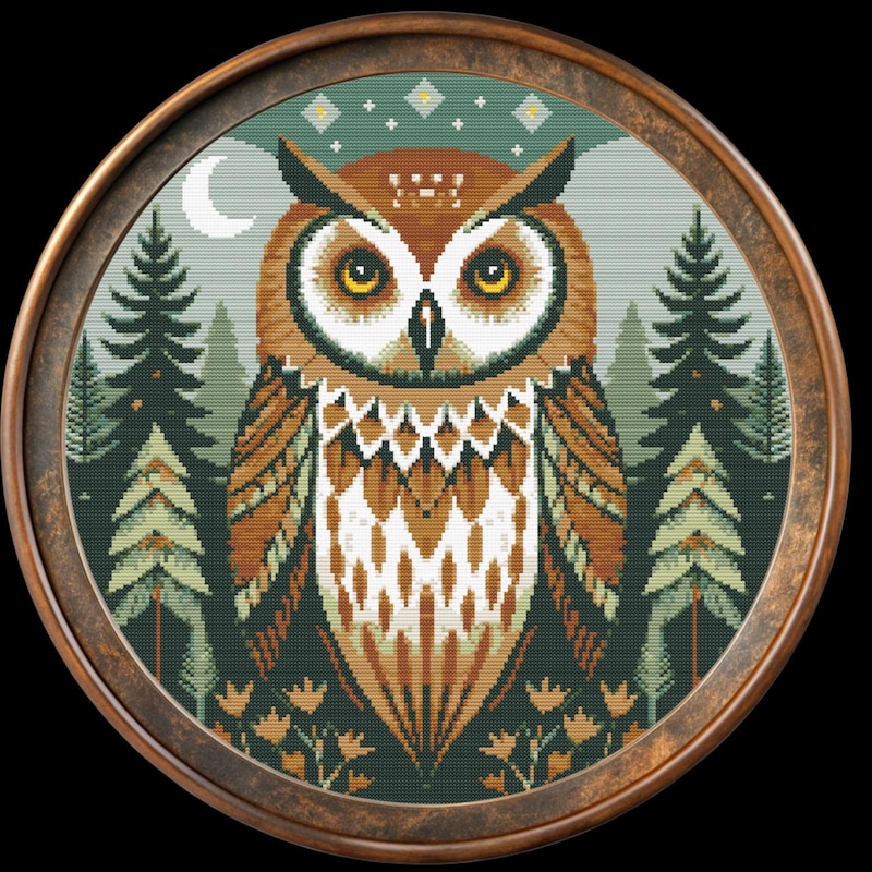 Owl Cross Stitch Patterns - Etsy