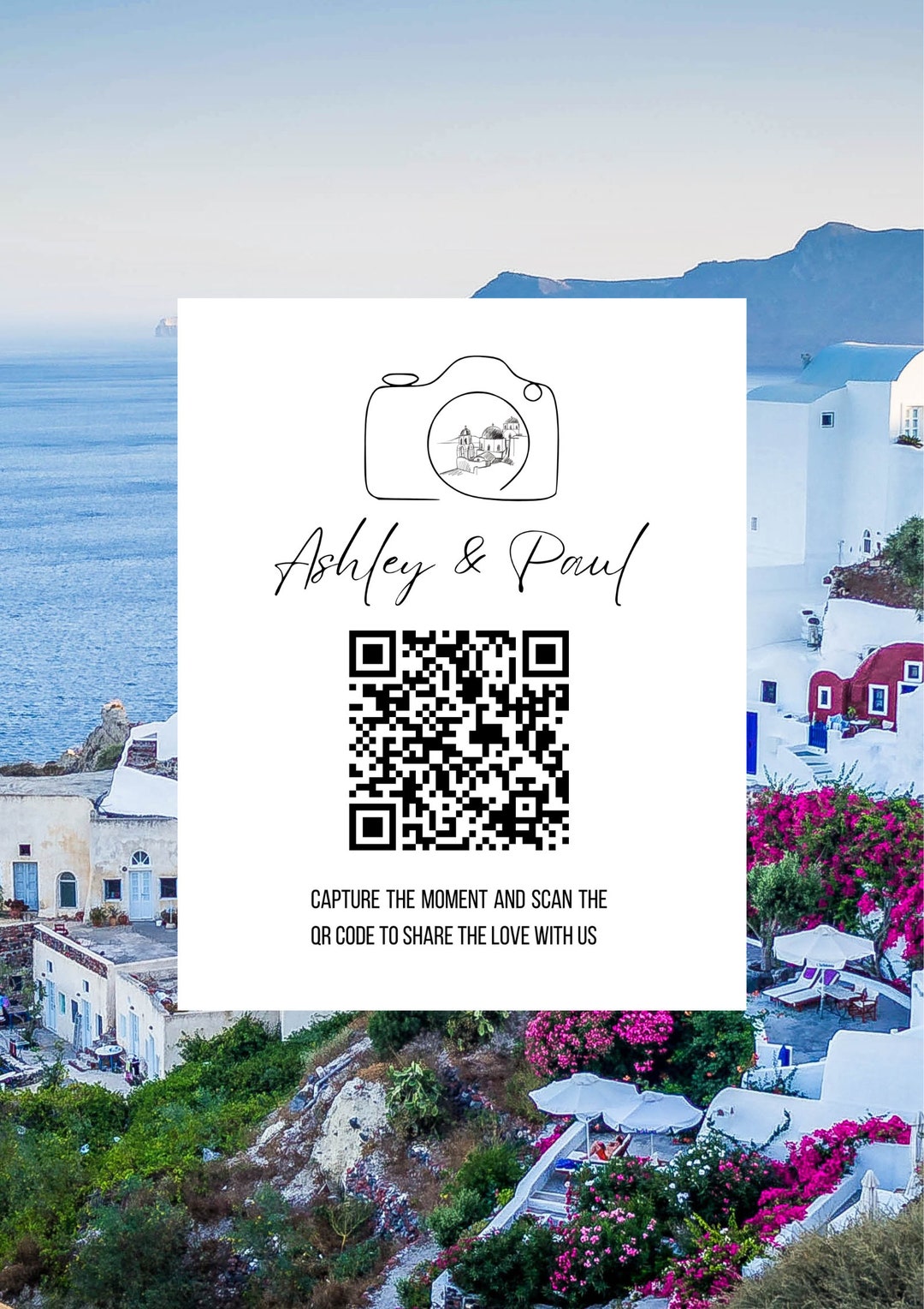 Greece Destination Wedding Photo QR Code Capture The Moment QR Code greece-destination-wedding-photo-qr-code-capture-the-moment-qr-code