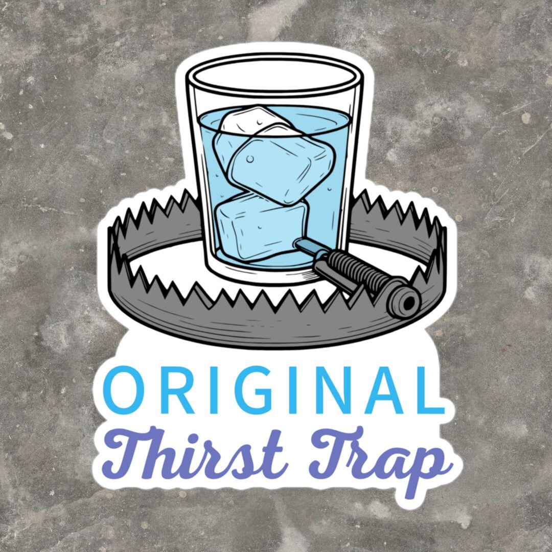 Original Thirst Trap Sticker Funny Water Bottle Decal for Tumbler With ...