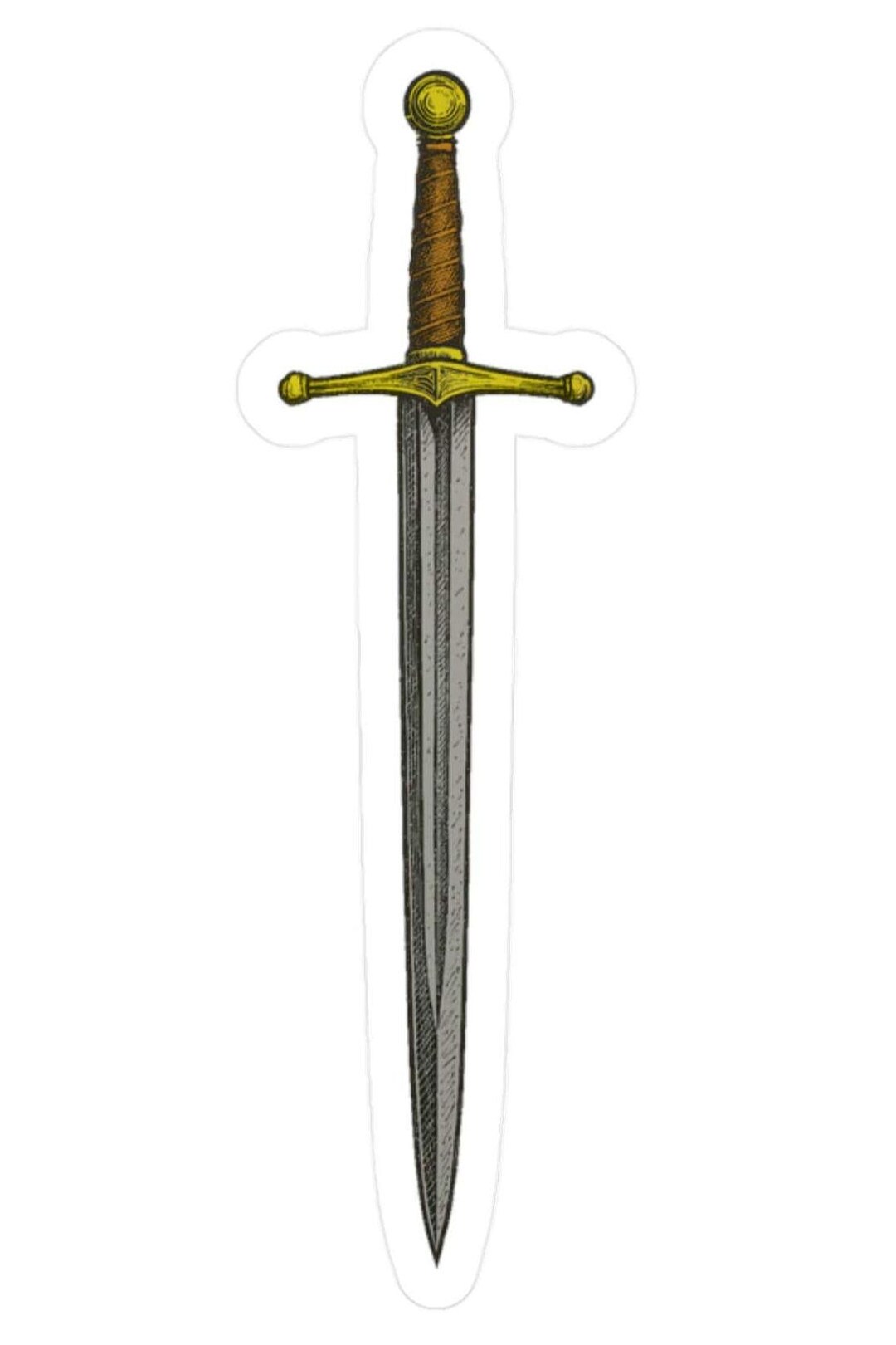 Medieval Sword Kiss-cut Vinyl Decal | Dagger Sticker - Etsy