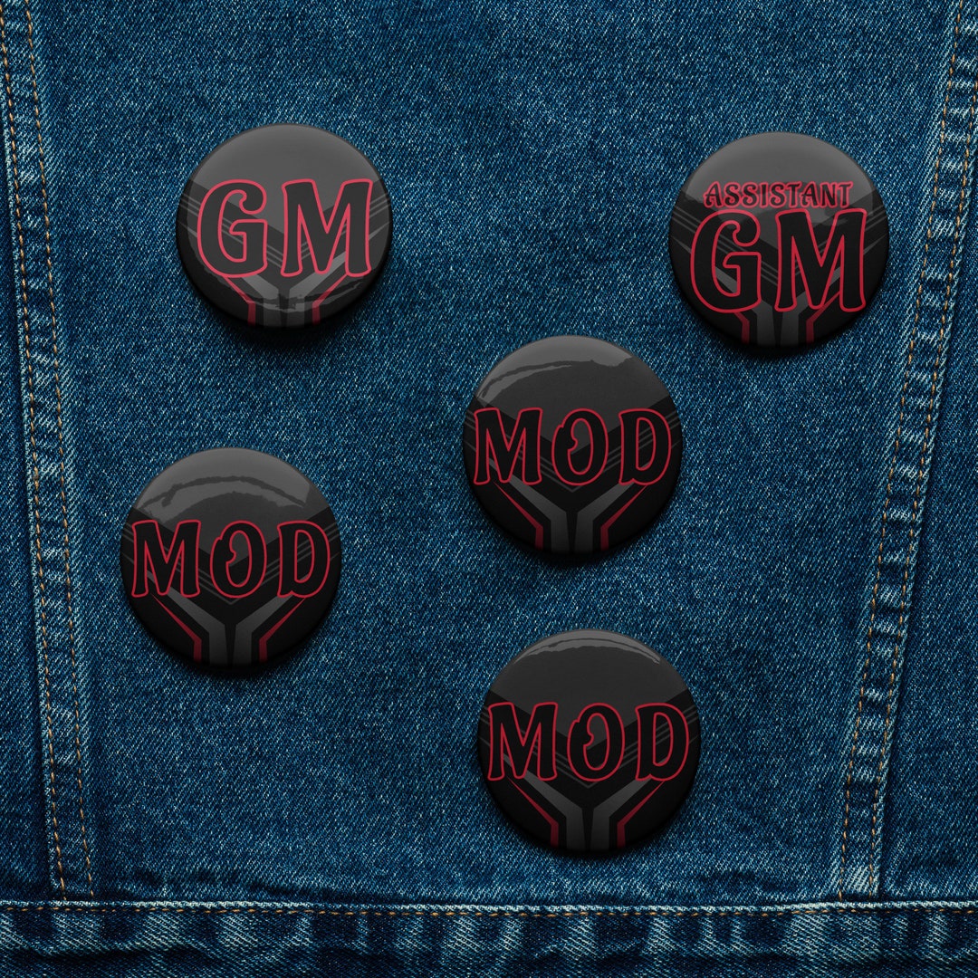 GM game Master Dark Button Set for LARP Live Action Roleplay World of ...