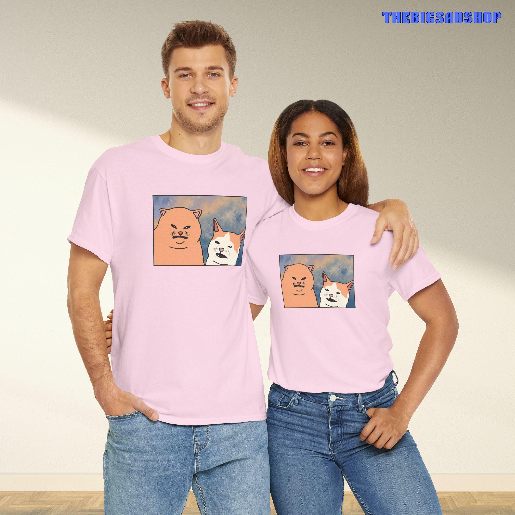Cat Reaction Memes Unisex T-shirt, Cat Meme Shirt, Orange Cat Meme ...