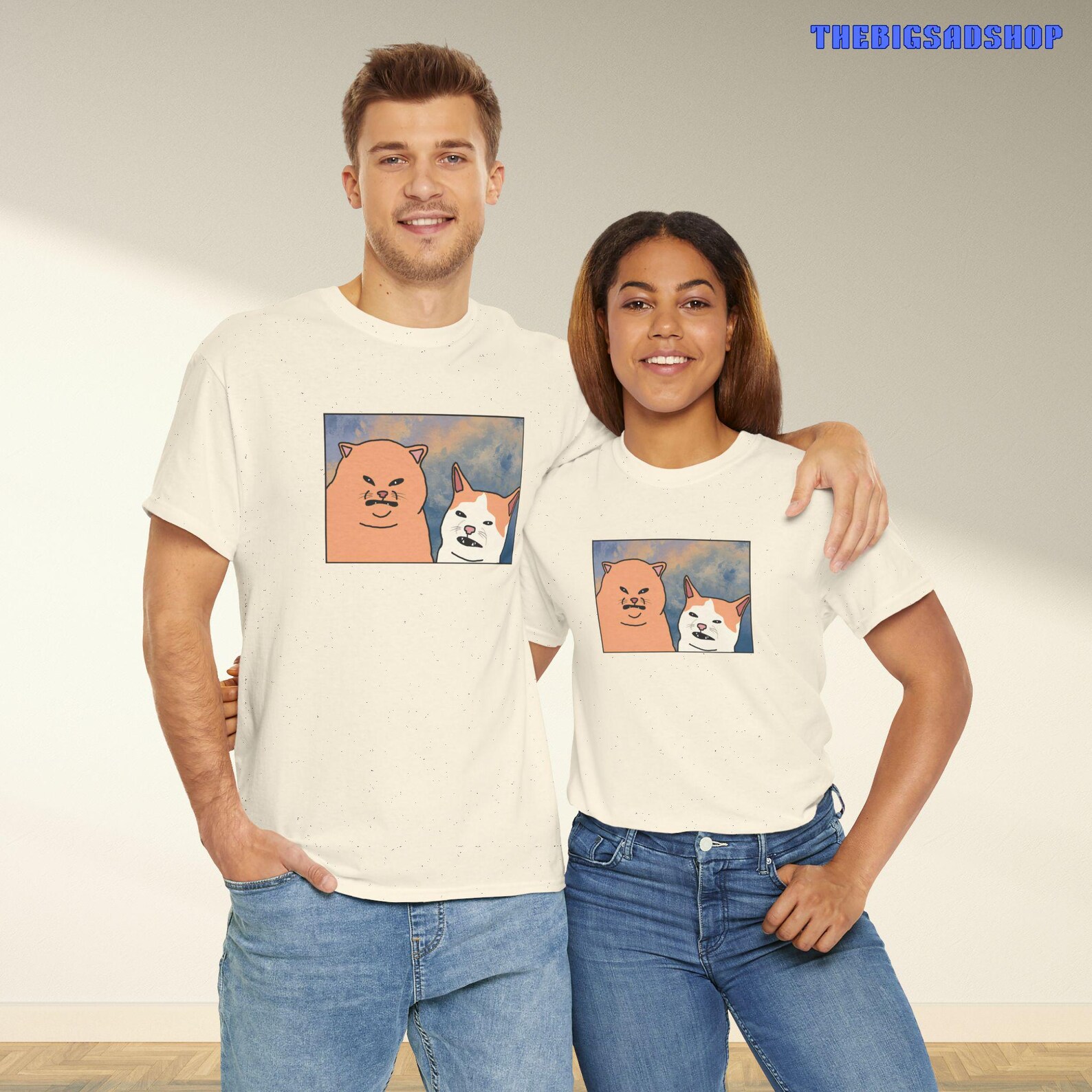 Cat Reaction Memes Unisex T-shirt, Cat Meme Shirt, Orange Cat Meme ...