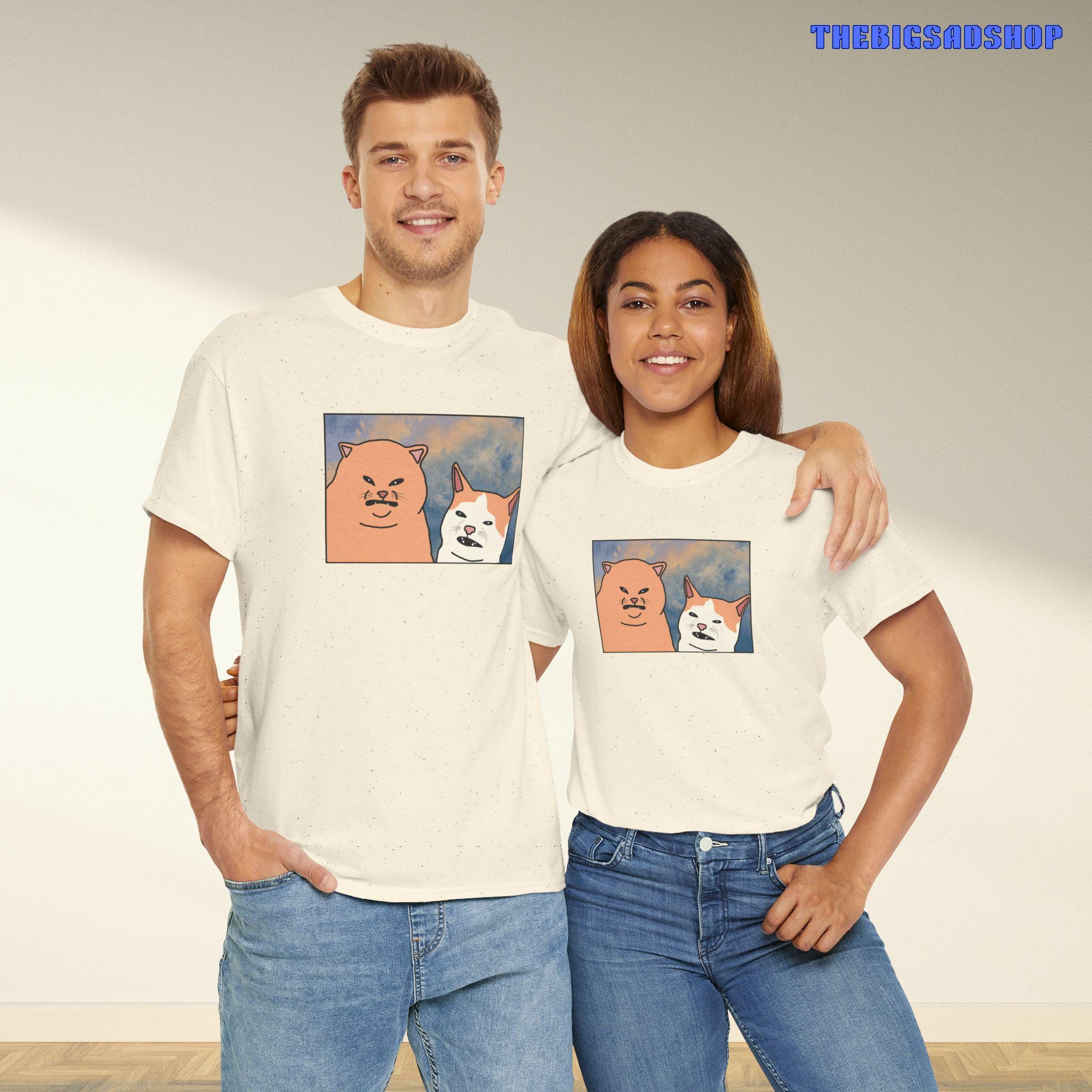 Cat Reaction Memes Unisex T-shirt, Cat Meme Shirt, Orange Cat Meme ...