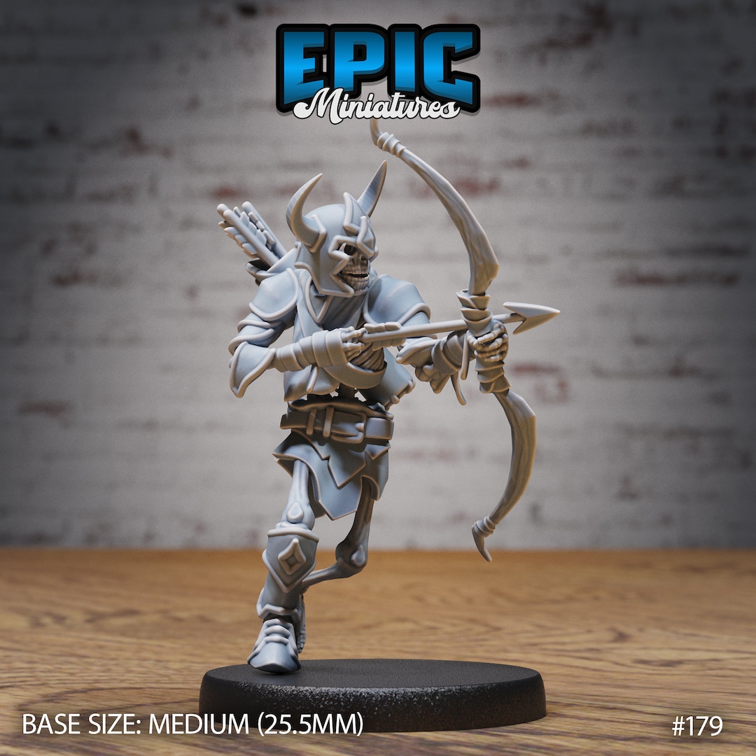 Undead Skeleton Archer Set / Grim Reaper Bowmen / Bone Marksmen Army ...