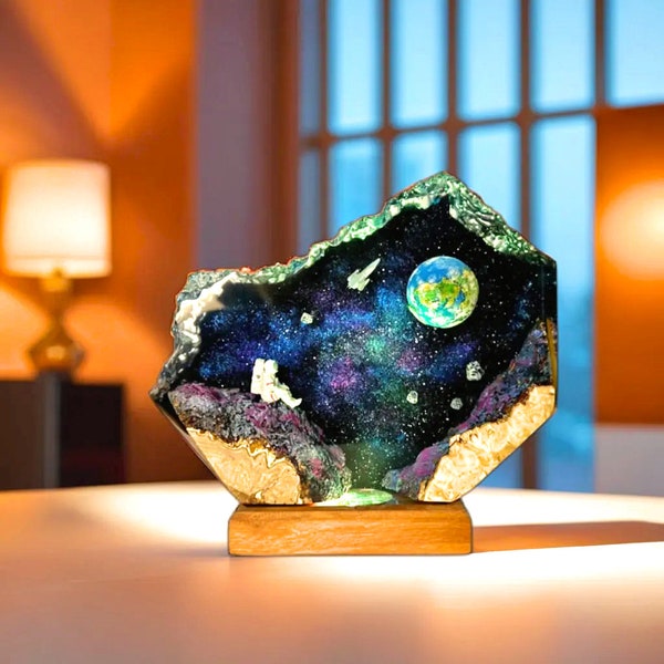Epoxy Resin Lamp - Etsy