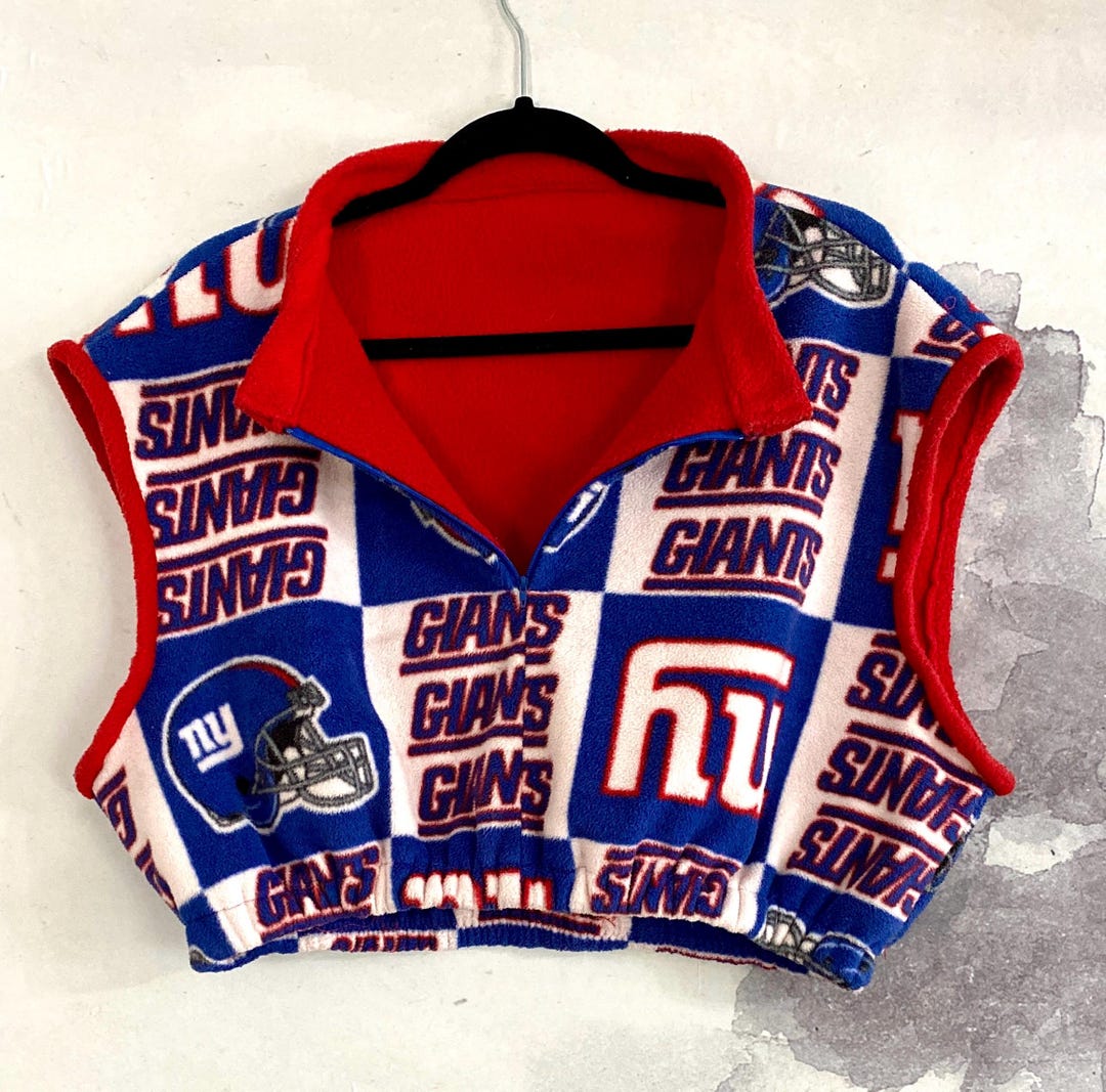 Upcycled NY Football Vest - Etsy