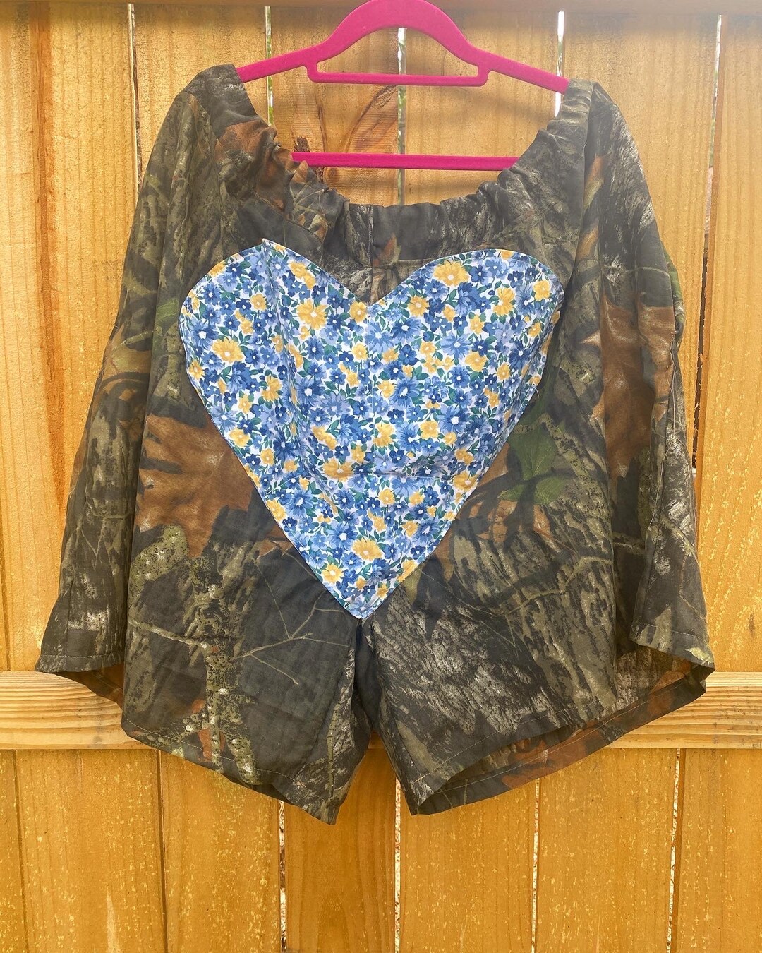 Camo Heart Shorts/ Heart Pocket Shorts/ Camo Boxer Shorts - Etsy