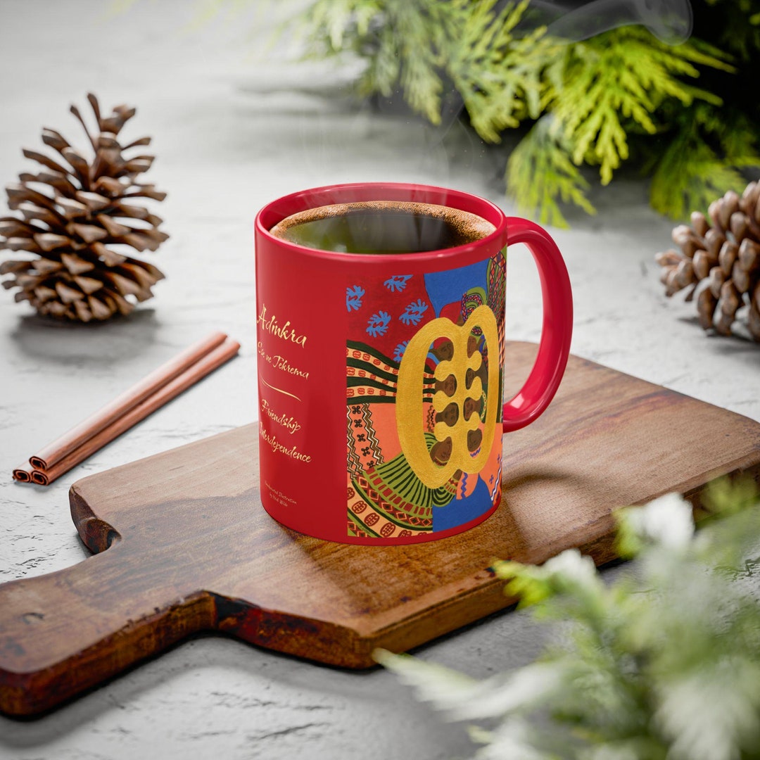 Adinkra Ese Ne Tekrema Mug: African Friendship Symbol Art - Etsy