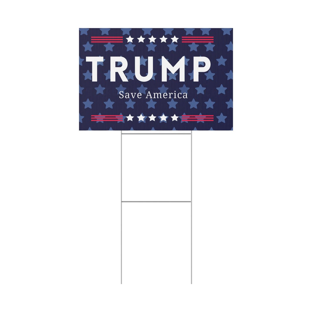 Save America Donald Trump Yard Sign 2024 Double Save America Yard Sign ...