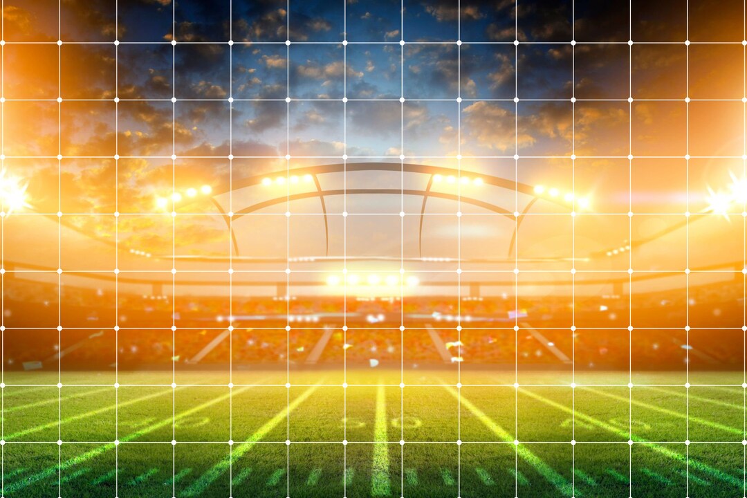 Football Stadium Background, Digital Football Field Backdrop, Football ...