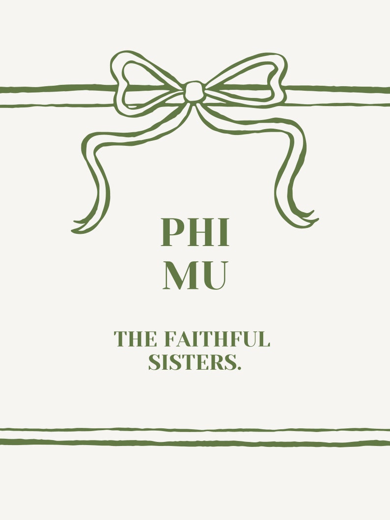 Phi Mu Wall Prints (sorority) - Etsy
